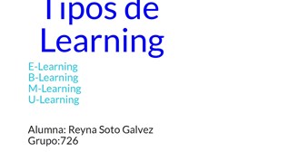 Tipos de learning at emaze Presentation