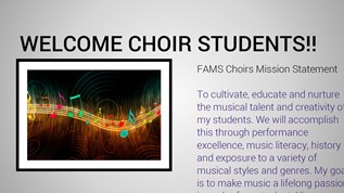 WElcome choir at emaze Presentation