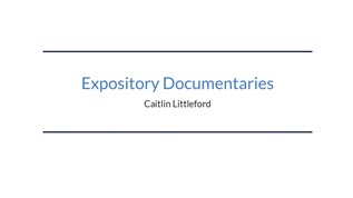 Expository Documentaries at emaze Presentation