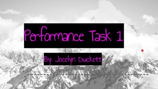 Performance Task 1 at emaze Presentation
