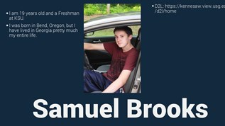 Samuel Brooks Biography at emaze Presentation