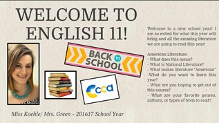 English 11 Welcome Lesson at emaze Presentation