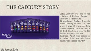 Cadbury P.I.P at emaze Presentation