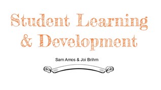 Student Learning & Development at emaze Presentation