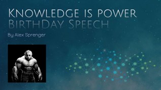 Birthday Speech at emaze Presentation