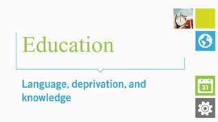 Sociology - language, deprivation, and knowledge at emaze Presentation