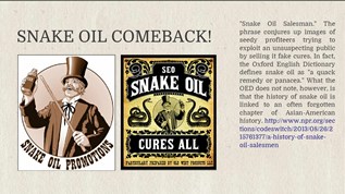 Snake oil at emaze Presentation