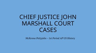 Chief Justice John Marshall at emaze Presentation