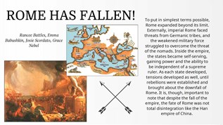 The collapse of Rome at emaze Presentation