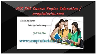 ACC 226 Course Begins Education snaptutorial.com at emaze Presentation