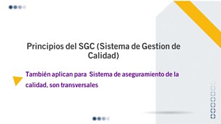Principios del SGC at emaze Presentation