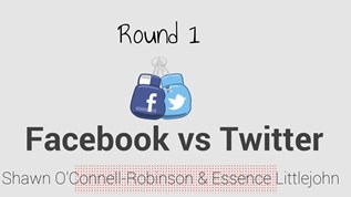 Facebook vs. Twitter at emaze Presentation