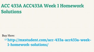 ACC 433A ACC433A at emaze Presentation