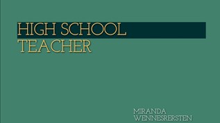 HIGH SCHOOL TEACHER at emaze Presentation