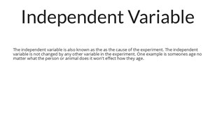 Independent Variable at emaze Presentation