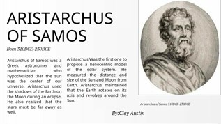 Aristarchus of Samos at emaze Presentation