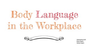 Body Language in the Workplace at emaze Presentation