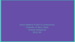 Action Research Project at emaze Presentation