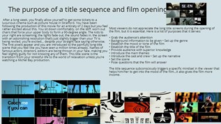 The purpose of a title sequence at emaze Presentation
