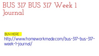 BUS 317 BUS317 at emaze Presentation