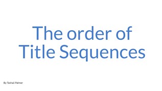The order of Title at emaze Presentation