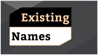 Existing Names at emaze Presentation