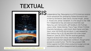 Textual Analysis at emaze Presentation