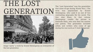 The lost generation at emaze Presentation