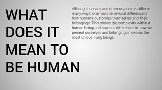 What does it mean to be human at emaze Presentation