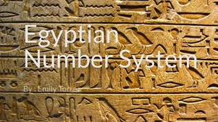 Egyptian Number at emaze Presentation