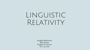 Linguistic Relativity at emaze Presentation
