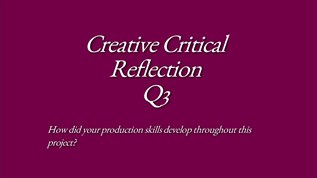 Creative Critical Reflections at emaze Presentation