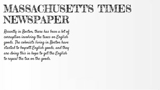 Boston Massacre Project at emaze Presentation