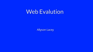 Web Evalution at emaze Presentation
