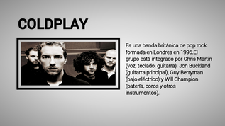 Coldplay at emaze Presentation