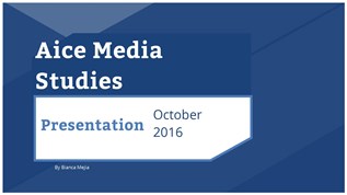 Aice Media Studies at emaze Presentation