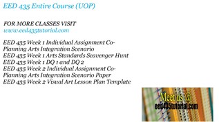 EED 435 TUTORIAL Massive Success @ eed435tutorial.com at emaze Presentation