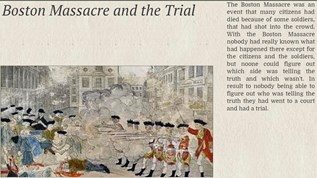 Boston Massacre and the trial! at emaze Presentation