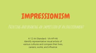 Intro to Impressionism at emaze Presentation
