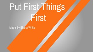 Put First Things First at emaze Presentation