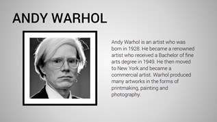 Andy Warhol at emaze Presentation