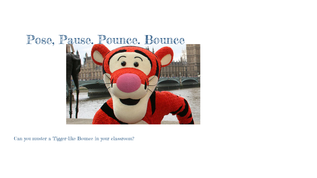 Pose, Pause, Pounce and Bounce at emaze Presentation