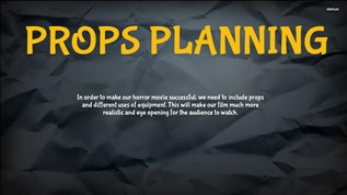 PROPS PLANNING at emaze Presentation