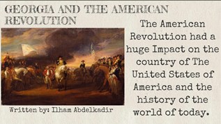 Georgia and the American revolution at emaze Presentation