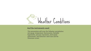 Weather Conditions at emaze Presentation