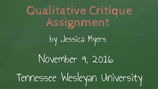 Qualitative Critique at emaze Presentation