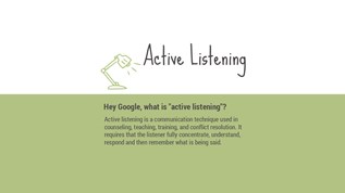 Active Listening at emaze Presentation
