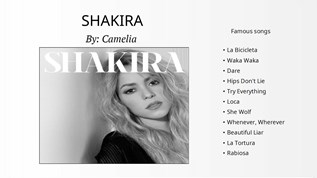 shakira at emaze Presentation