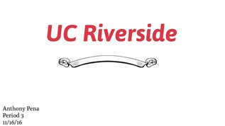 UC Riverside Presentation at emaze Presentation