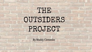 The Outsiders Project at emaze Presentation